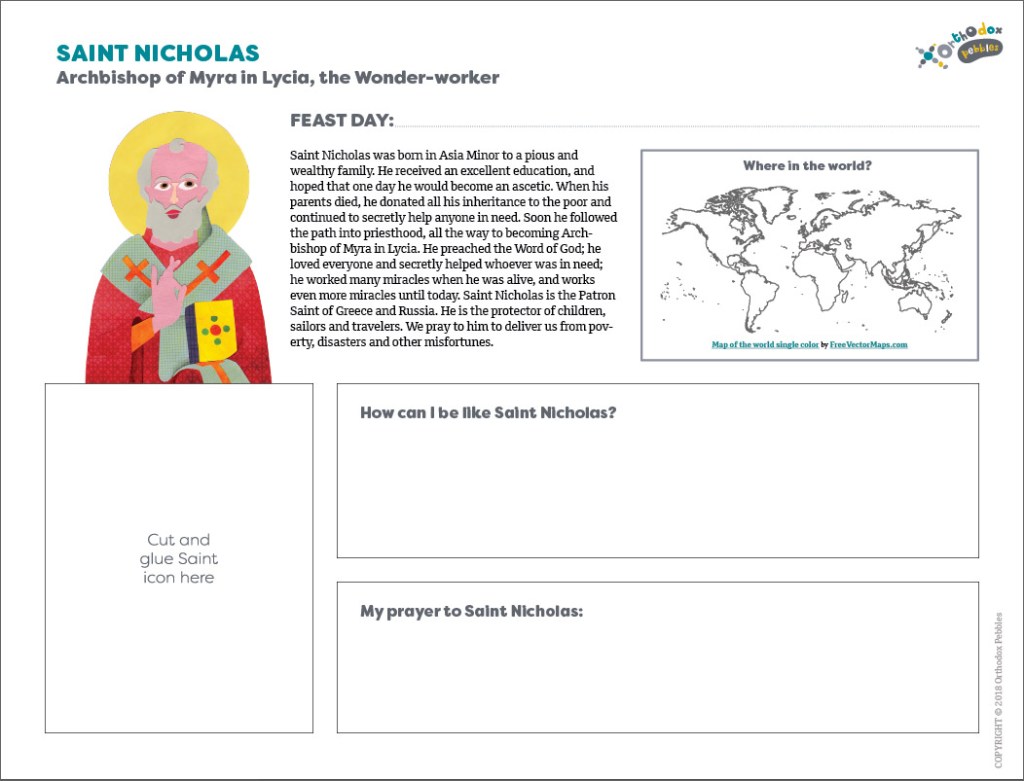 Saint Nicholas, Archbishop of Myra – Orthodox Pebbles