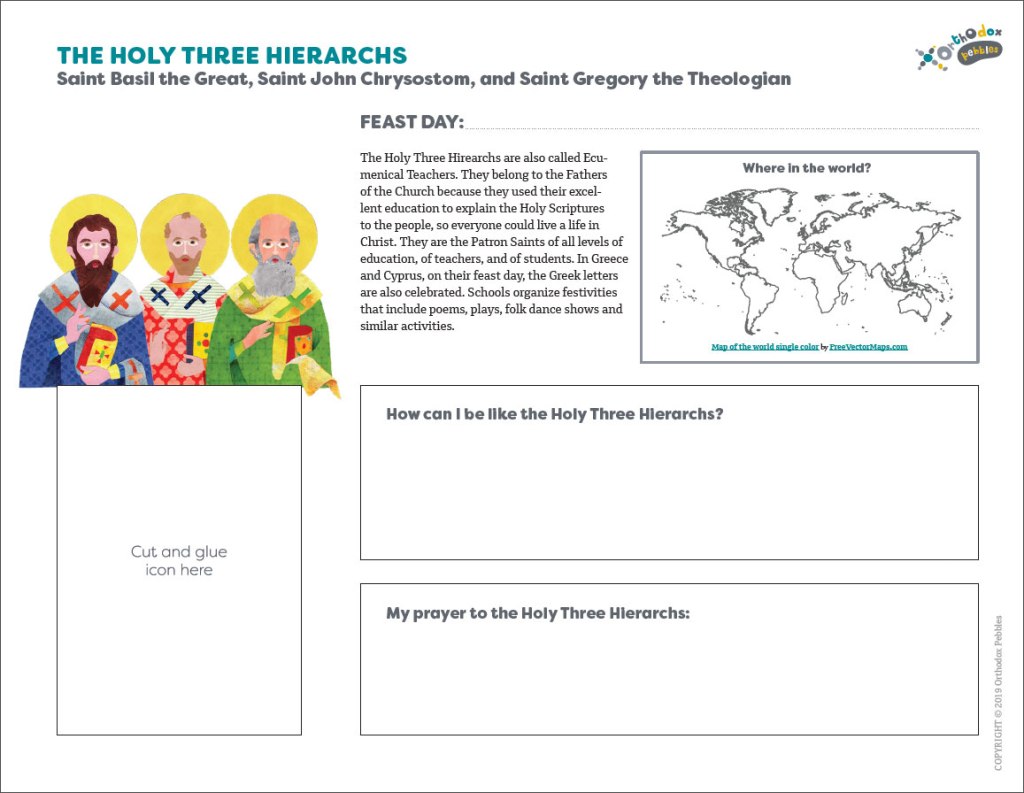 The Holy Three Hierarchs – Orthodox Pebbles