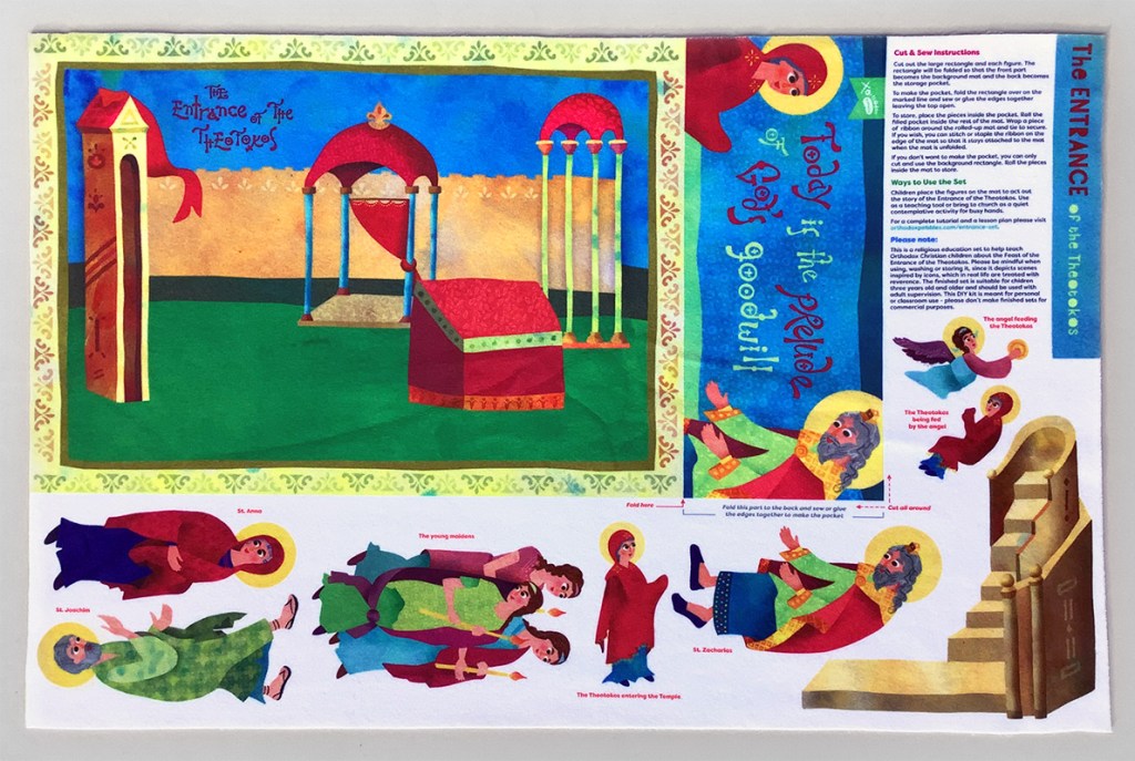 The Entrance of the Theotokos: DIY Fabric Learning Set – Orthodox Pebbles