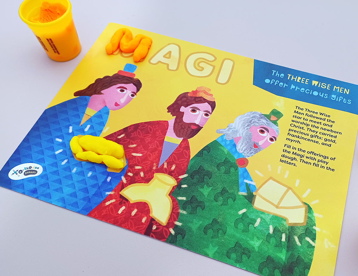 The Nativity of Christ: Playdough learning mats – Orthodox Pebbles