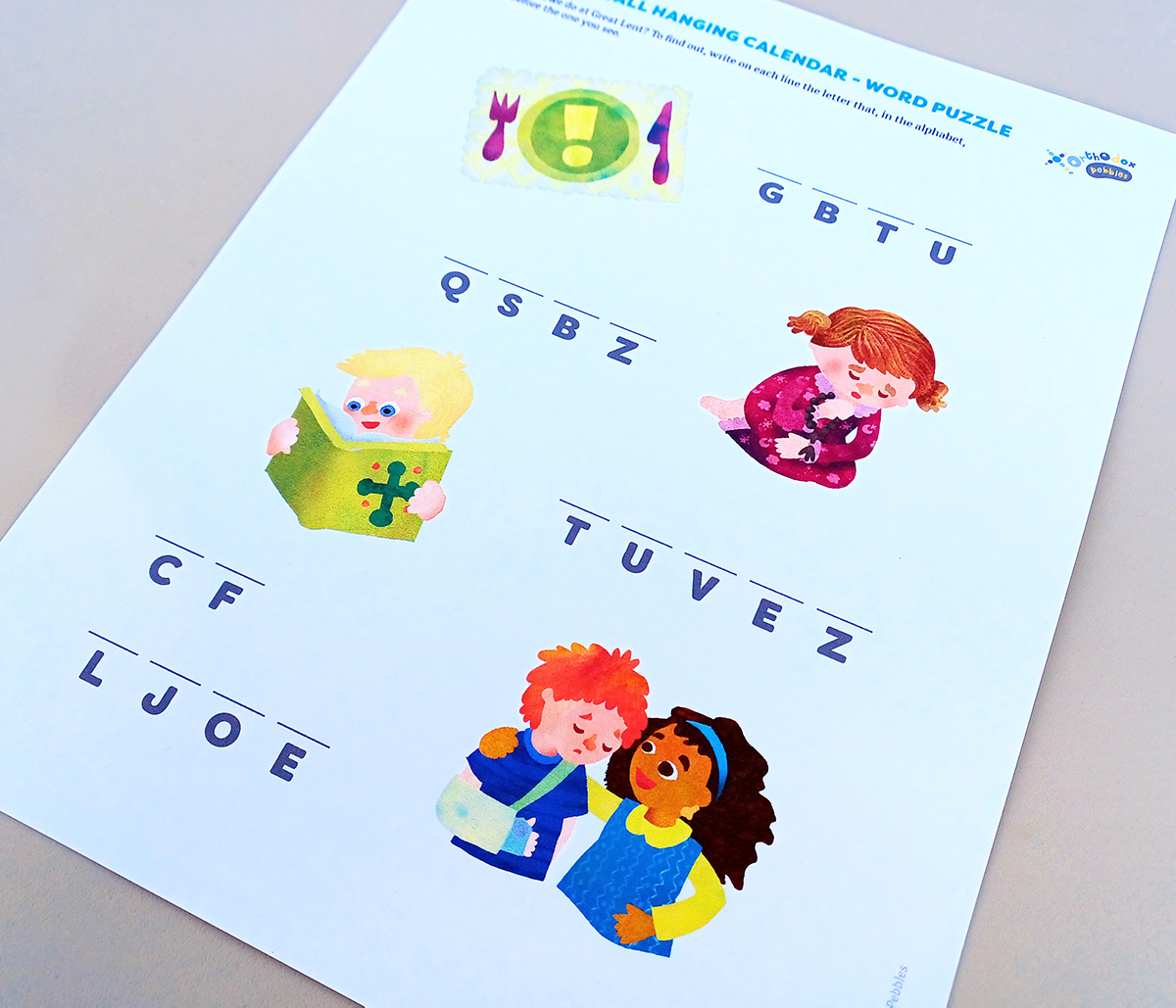 BONUS CONTENT: Lady Lent Wall Hanging Calendar – Orthodox Pebbles